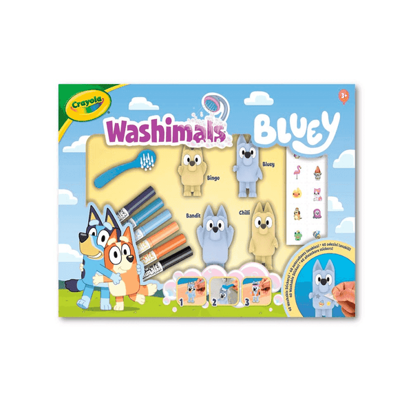 Crayola Washimals Bluey – Set de Figuras Lavables con Accesorios – Toy ...