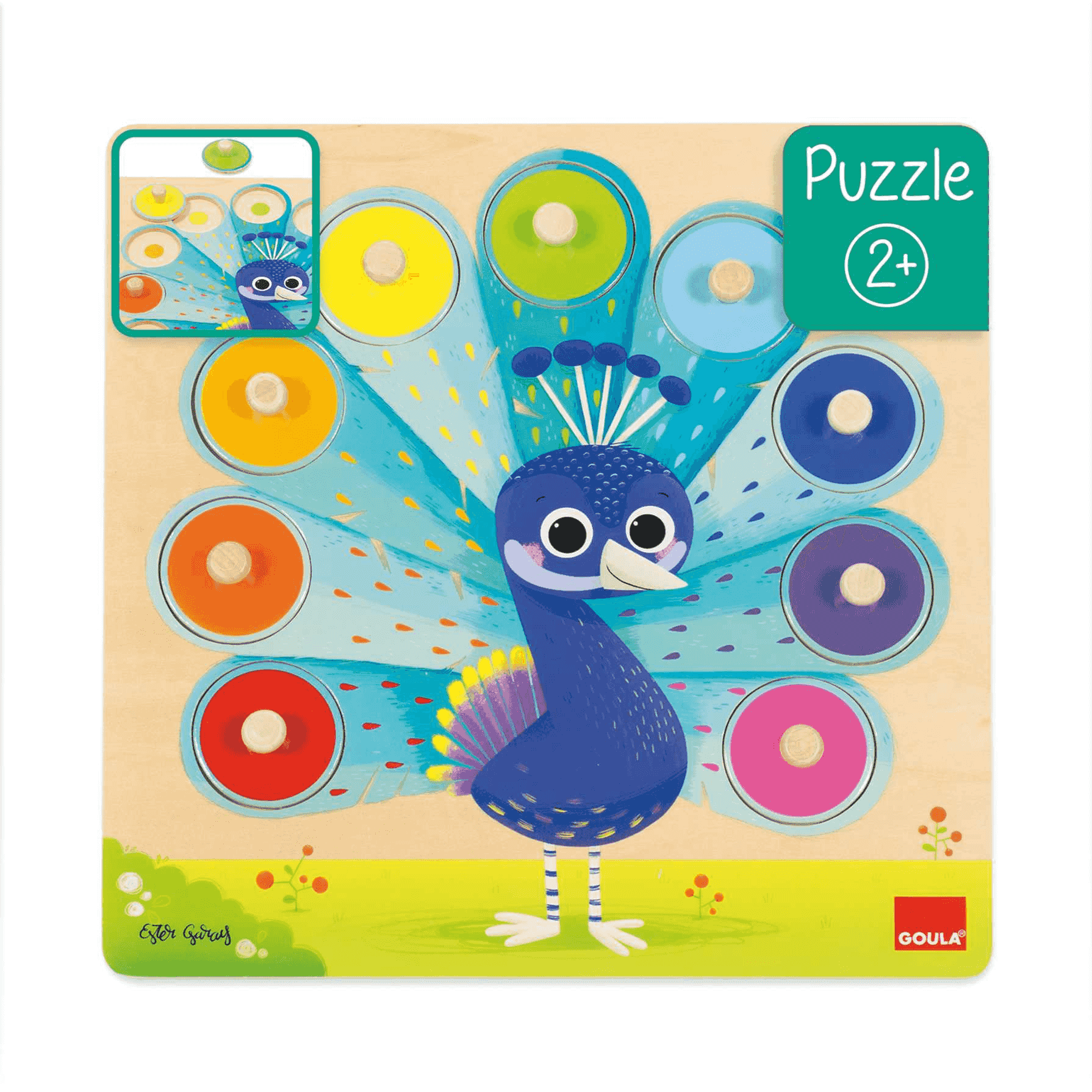 Puzzle de Madera Pavo Real – Toy Planet