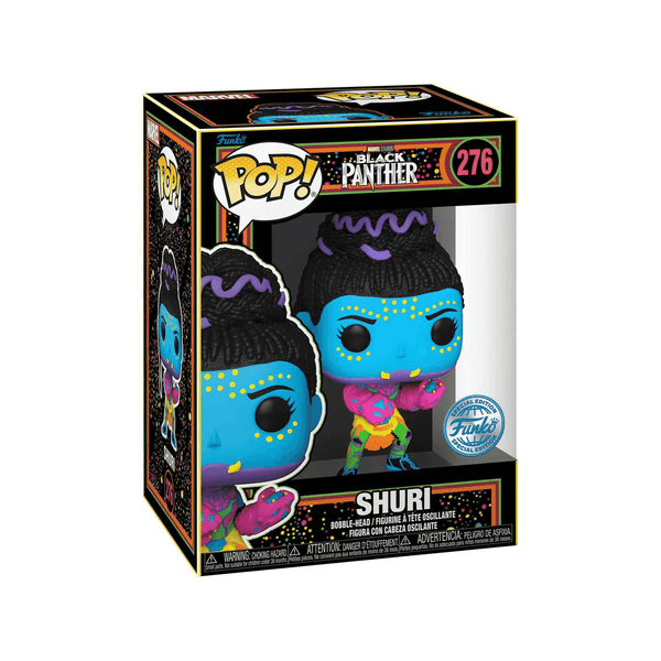 Funko POP Marvel Blacklight Shuri – Toy Planet