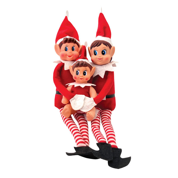 Pack Familia de Elfos – Papá, Mamá y Bebé – Toy Planet